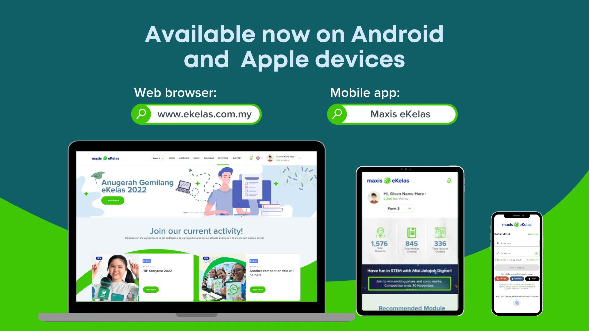 The enhanced Maxis eKelas portal and app offers new features and ...