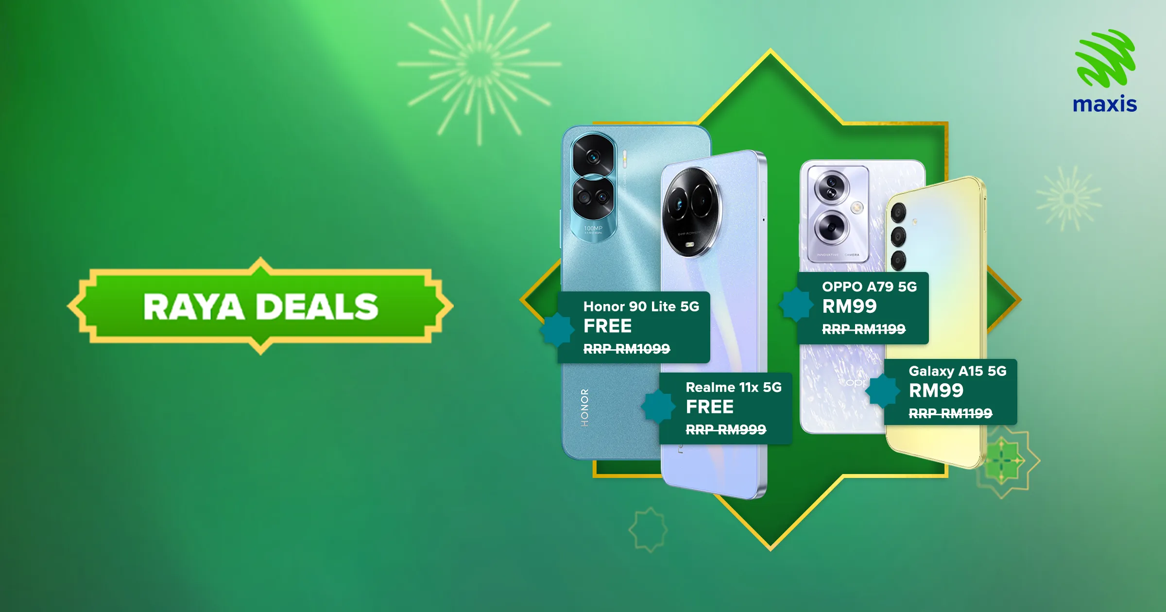 Maxis Hari Raya Promotion: Huge Savings on 5G Phones with Postpaid 79