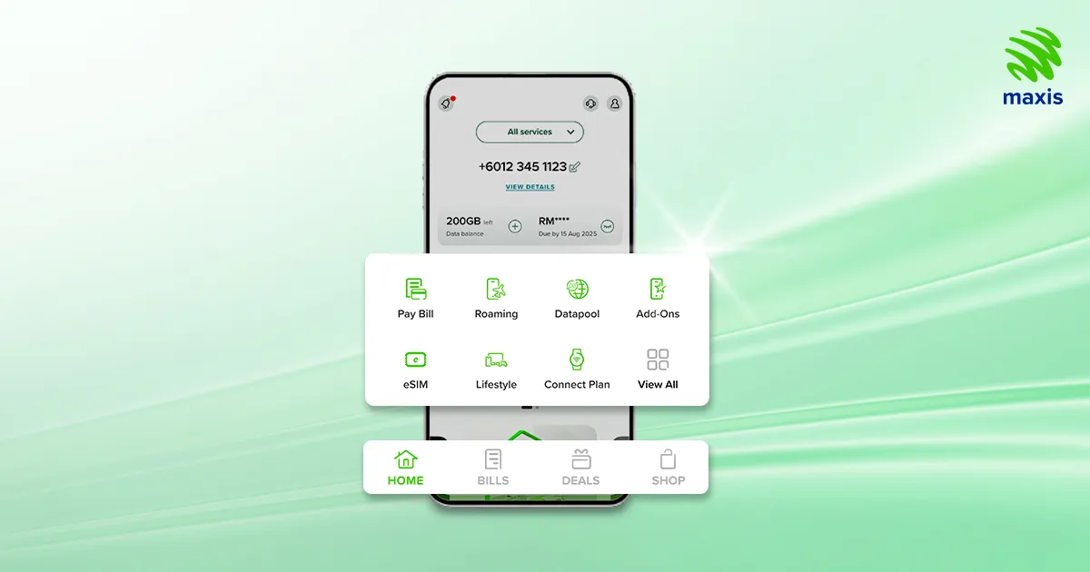 下载全合一Maxis应用程式 | Maxis App